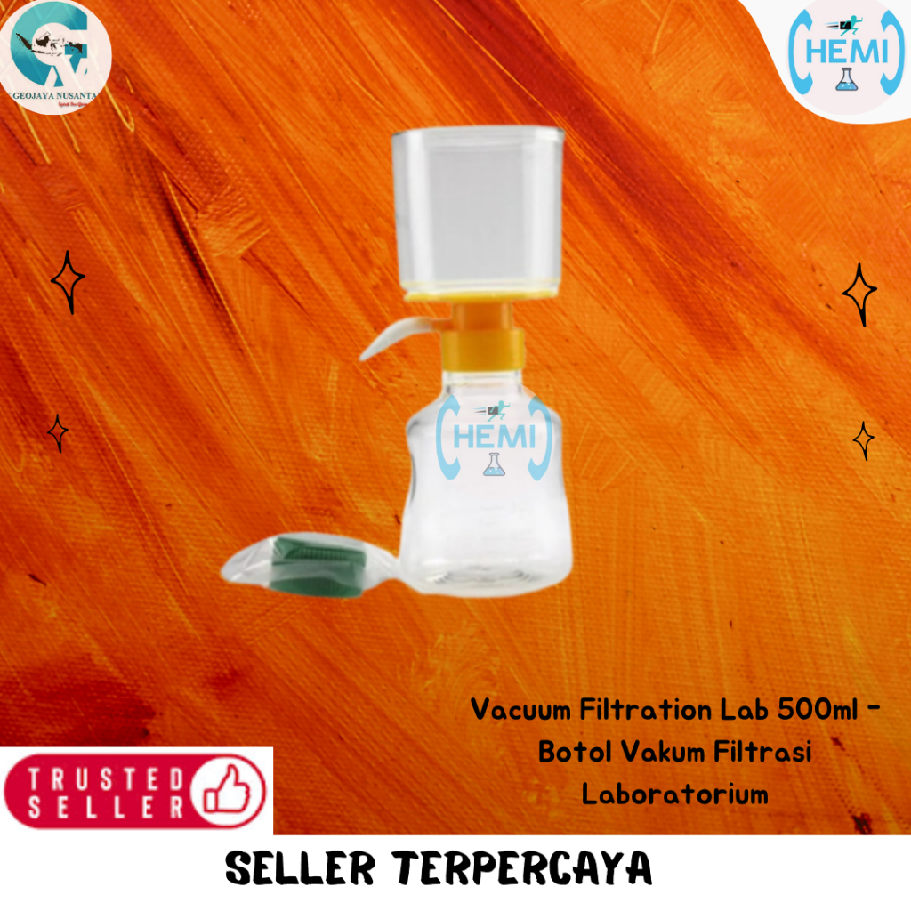 Jual Vacuum Filtration Lab 500ml - Botol Vakum Filtrasi Laboratorium | Shopee Indonesia