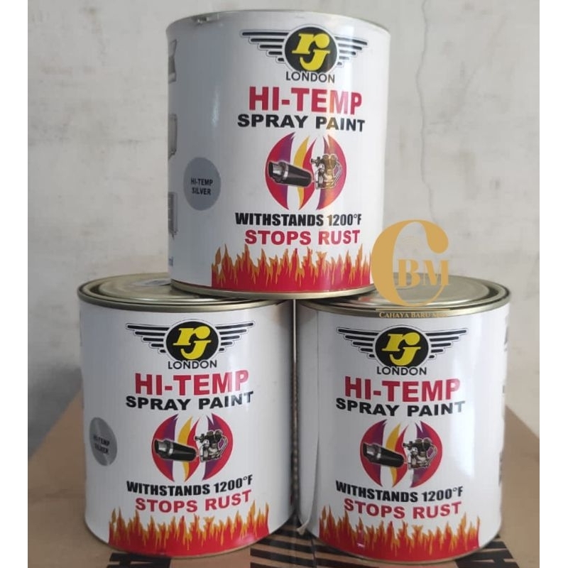 Jual Cat Hi Temp RJ LONDON Cat Anti Panas 1Kg 800Ml Cat Kenalpot ...