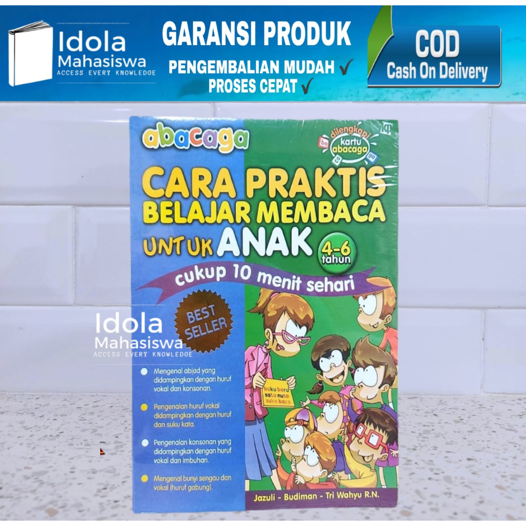 Jual ABACAGA CARA PRAKTIS BELAJAR MEMBACA UNTUK ANAK CUKUP 10 MENIT ...