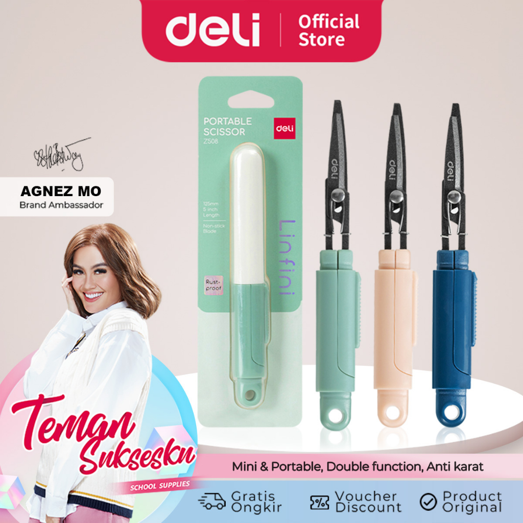 Jual Deli Gunting Portable / Portable Scissor Dual Fungsi EZ508 ...
