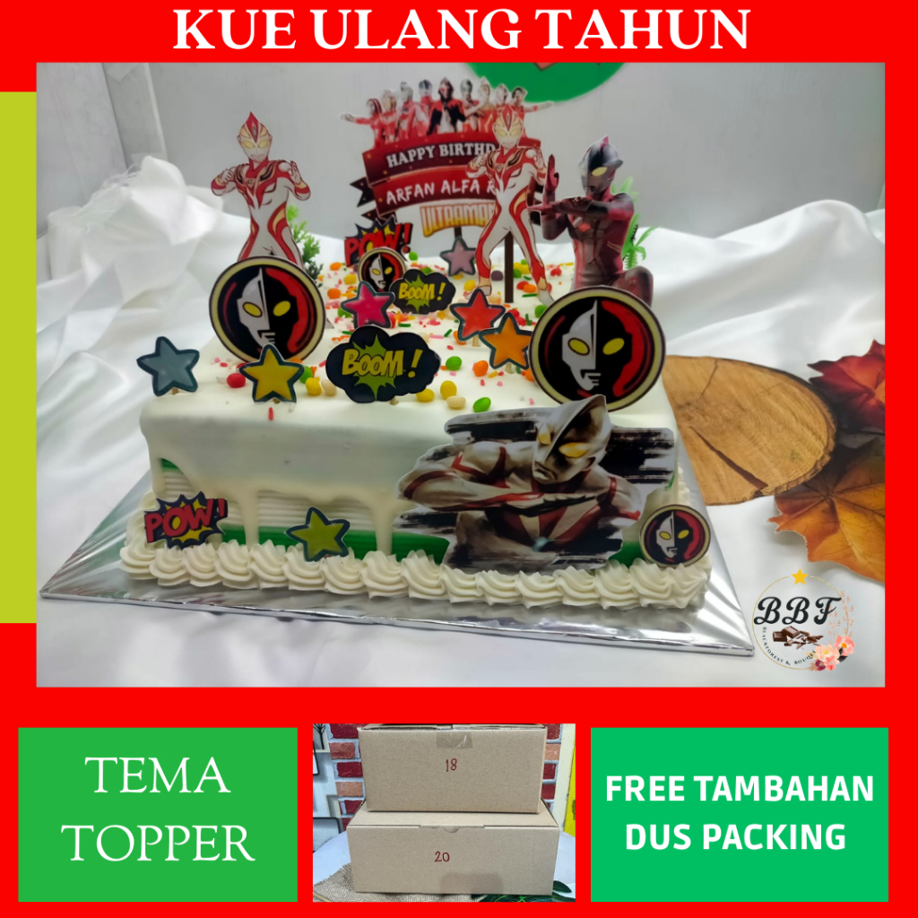 Jual Kue Ultah topper Ulang Tahun /Topper Ultah / Cake Ultah / Birthday ...