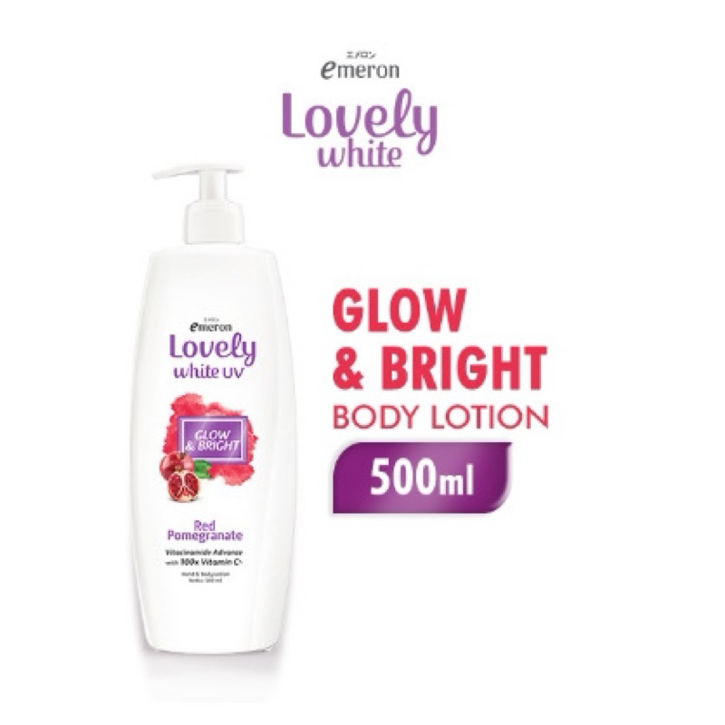 Jual Emeron Lovely Hand and Body Lotion 500ml (Botol Putih Pump ...