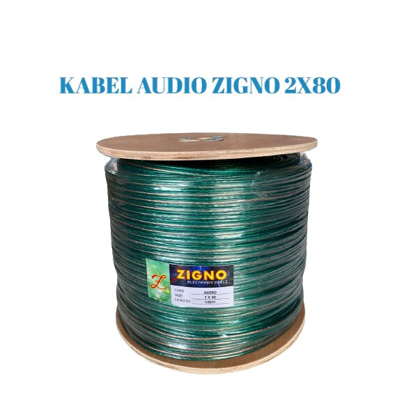 Jual KABEL AUDIO ZIGNO 2X80 1 METER KABEL AUDIO | Shopee Indonesia