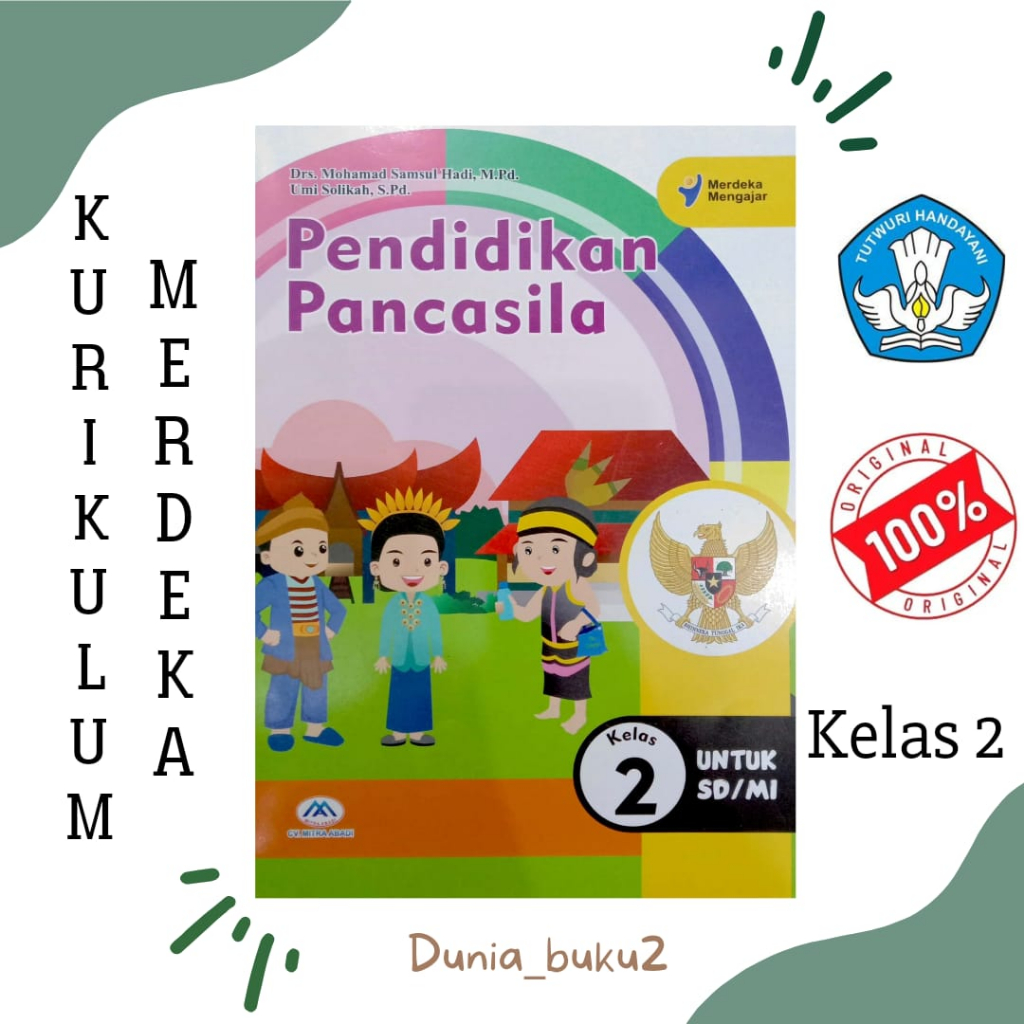 Jual BUKU SISWA PENDIDIKAN PANCASILA KURIKULUM PENGGERAK-MERDEKA KELAS 2 SD/MI (PENERBIT:MITRA ...