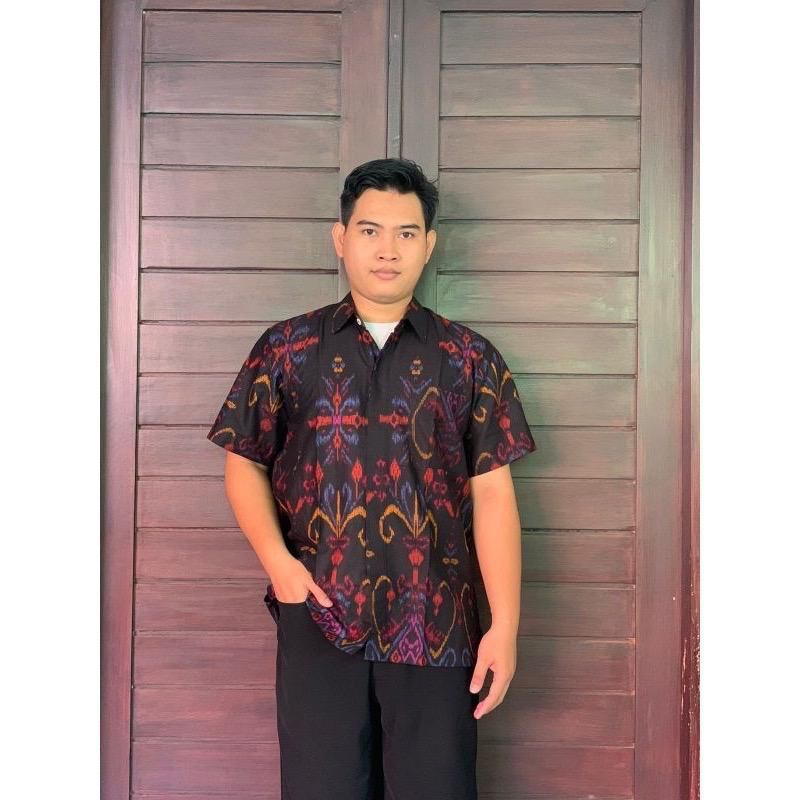 Jual Kemeja endek pria | Kemeja kantor | kemeja endek bali | kemeja ...
