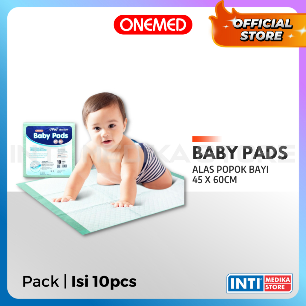 Jual ONEMED - Underpad Baby 45 x 60 cm Isi 10pcs | Alas Popok Bayi One ...