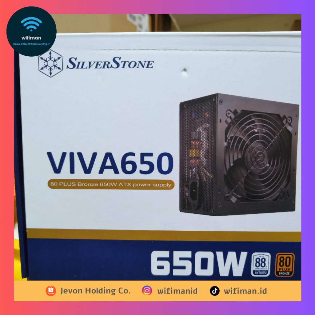 Jual Silverstone 650w 80+ Bronze PSU - 650 Watt VIVA650 | Shopee Indonesia