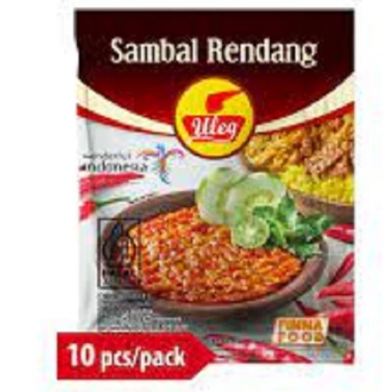 Jual finna food sambal uleg isi 10 sachet(sambal rendang) | Shopee ...