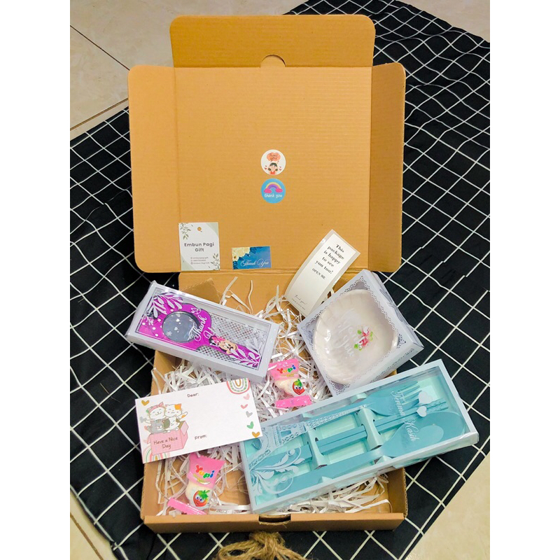 Jual Gift Box/Kado Isi Kaca, Mangkuk mini & Sendok set | Shopee Indonesia
