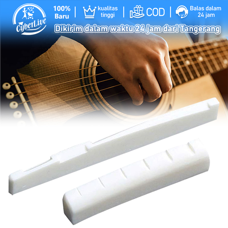 Jual Nut & Saddle Bridge Tulang Sapi Gitar Akustik Cow Bone Saddle ...