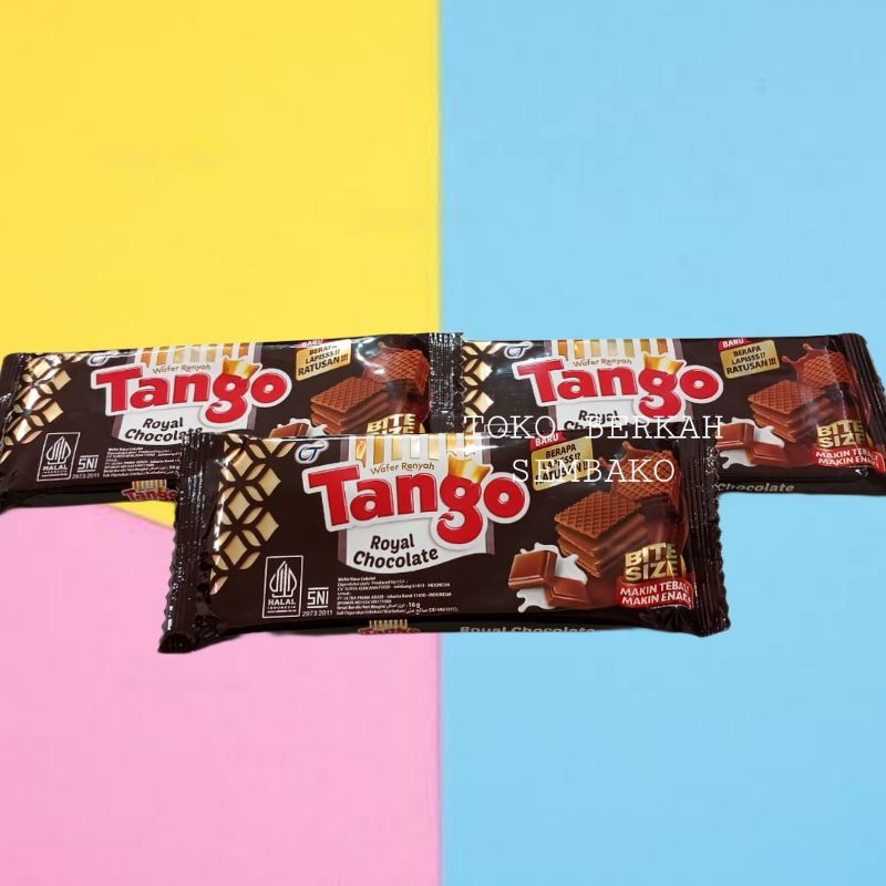 Jual ( RENCENG ) Tango Wafer Royal Chocolate 16gr Isi 10 PCS | Shopee ...