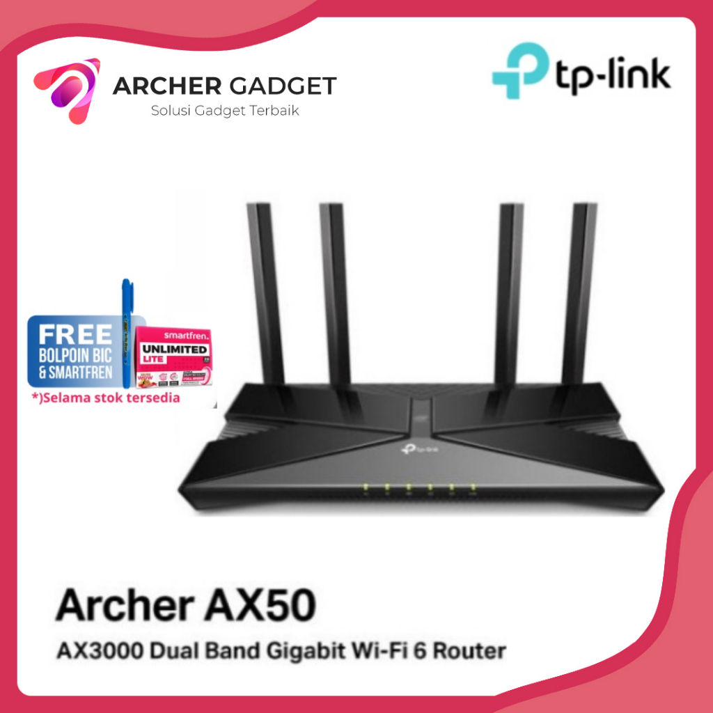 Jual TP-Link TPLink TP Link Archer AX50 AX3000 Dual Band Gigabit Wi-Fi ...