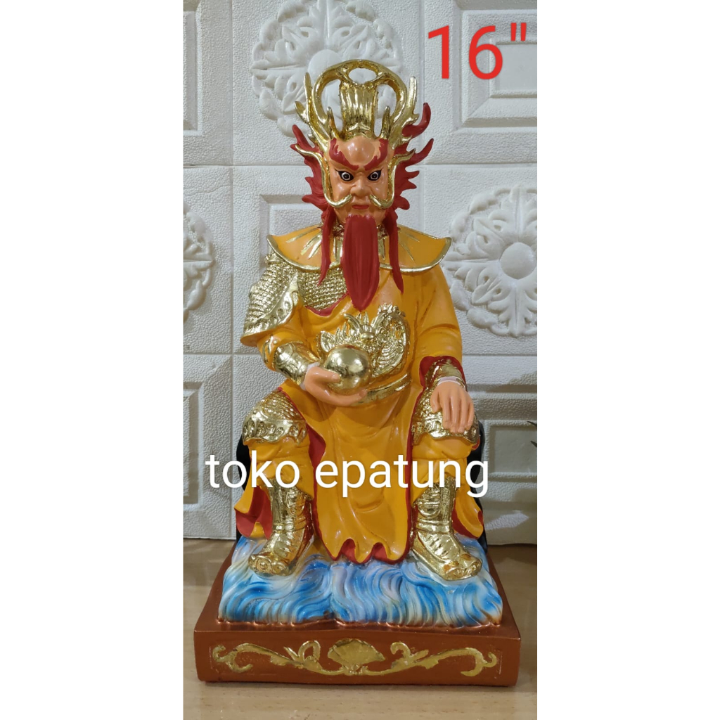 Jual patung dewa raja naga / hai ling ong / long wang - fiber -16 inch ...