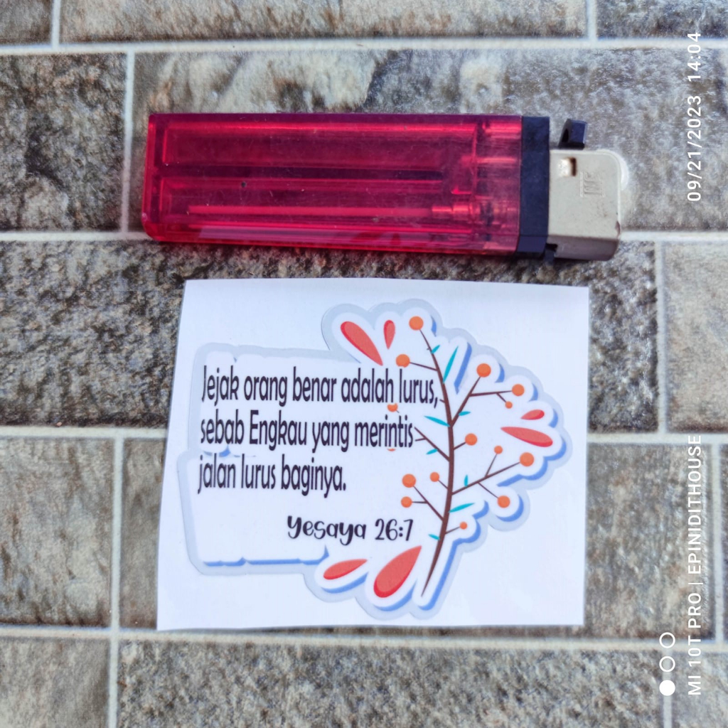 Jual Stiker Kristen Katolik Ayat Alkitab Petrus Yesaya Amsal Doa ...