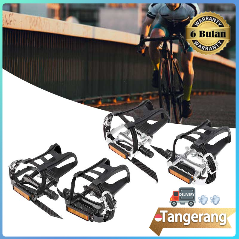 Jual Pedal Sepeda Toe Clip Straps Binding Belt Straps Foot Fixie Mtb ...