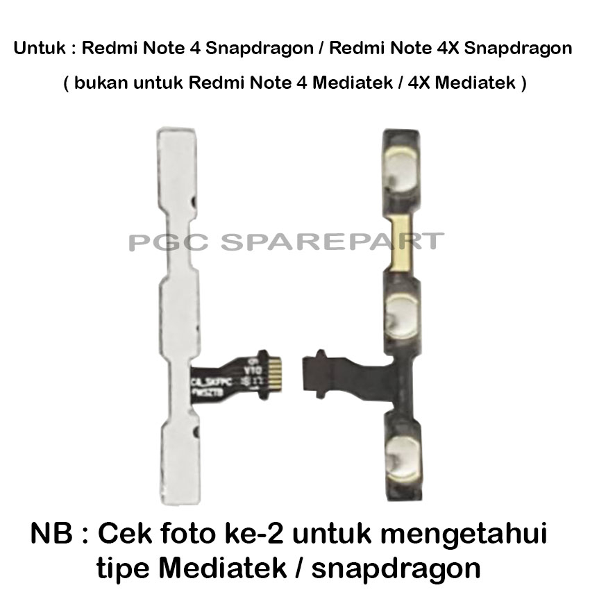 Jual Original Flexible Volume Power On Off Xiaomi Redmi Note 4 Snapdragon / Redmi Note 4X ...