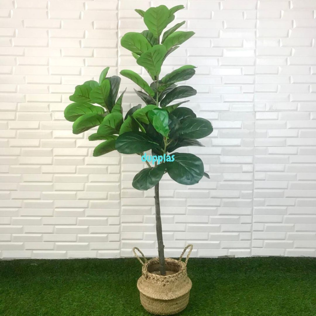 Jual Pohon Plastik Tanaman Artificial Ketapang X3 T140 Latex Cover Pot ...