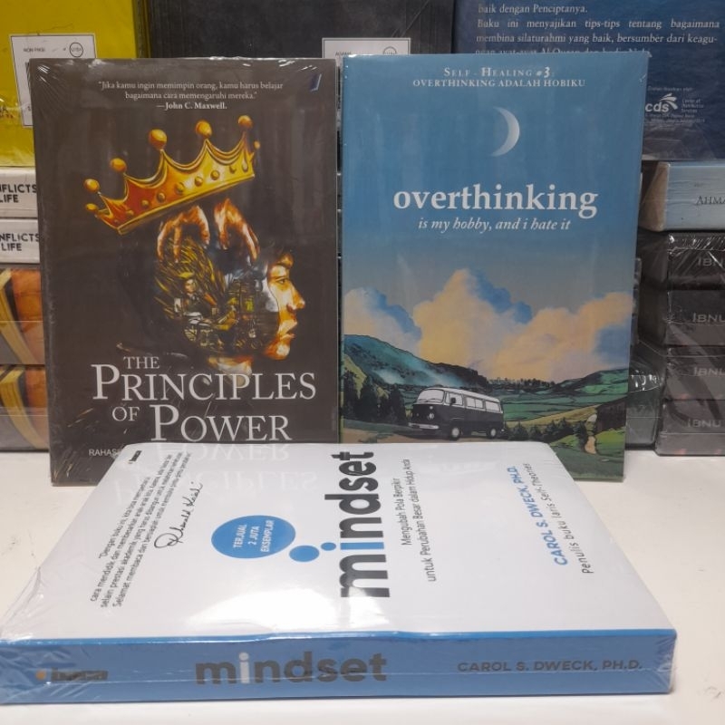 Jual Paket 3 buku the principles of power, overthinking, dan mindset ...