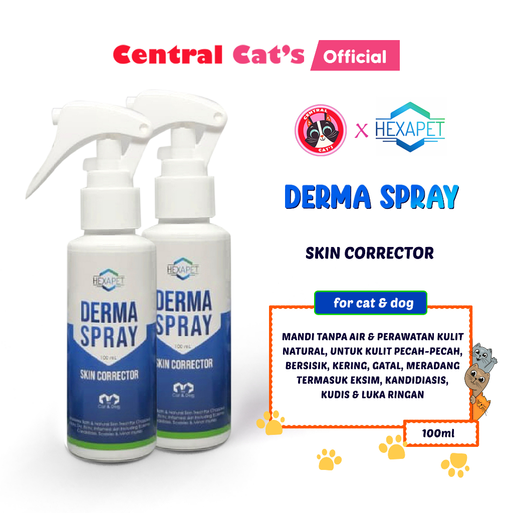 Jual Derma Spray Obat Jamur Hewan Obat Luka Antiseptik 100ml | Shopee ...