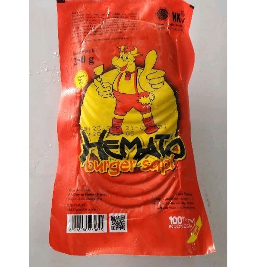 Jual HEMATO burger sapi isi 10 | Shopee Indonesia