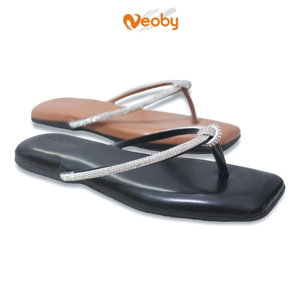 Jual Neoby NADIN sandal teplek wanita gliter bling bling kekinian ...