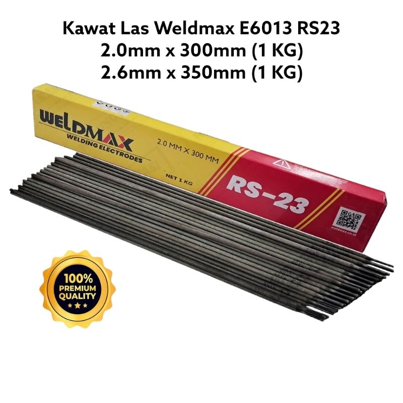 Jual Kawat Las Besi Elektroda Welding Electrodes Weldmax RS 23 E6013 (1 KG) | Shopee Indonesia