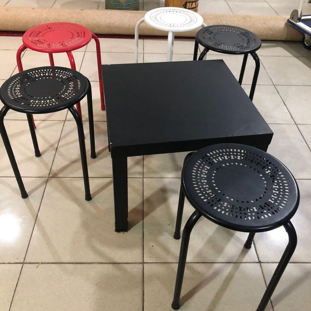 Jual bangku metal stool metal kursi metal/kursi teras | Shopee Indonesia