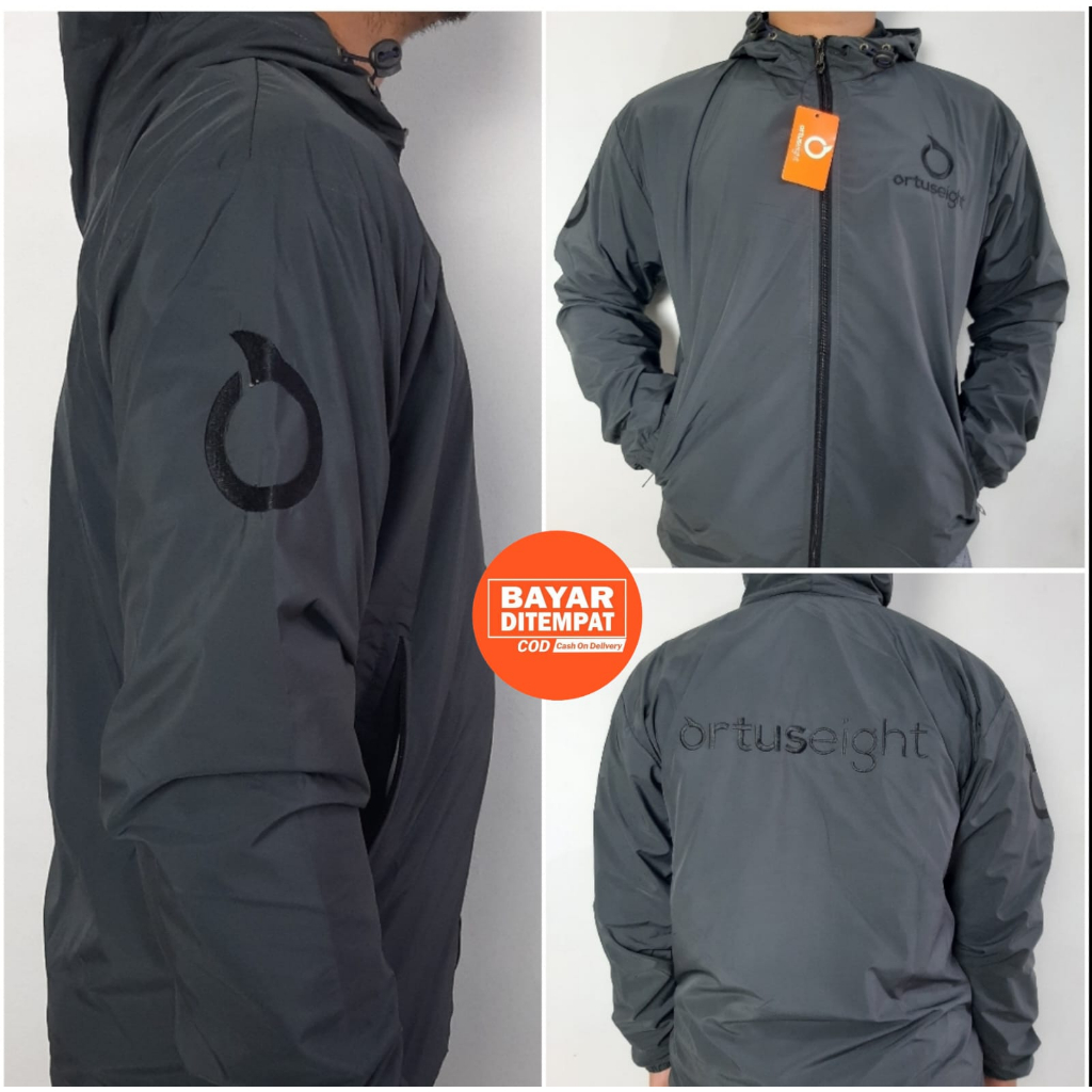 Jual Jaket Pria Parasut Olahraga Running Ortus Jacket Jogging Cowok ...