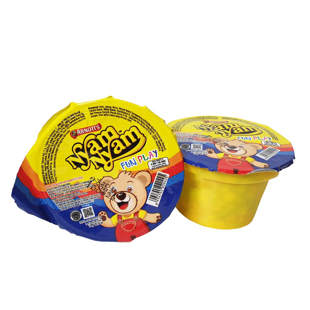 Jual NYAM NYAM FUN PLAY 11gr ARNOTTS CEMILAN ANAK COKELAT CHOCOLATE ...