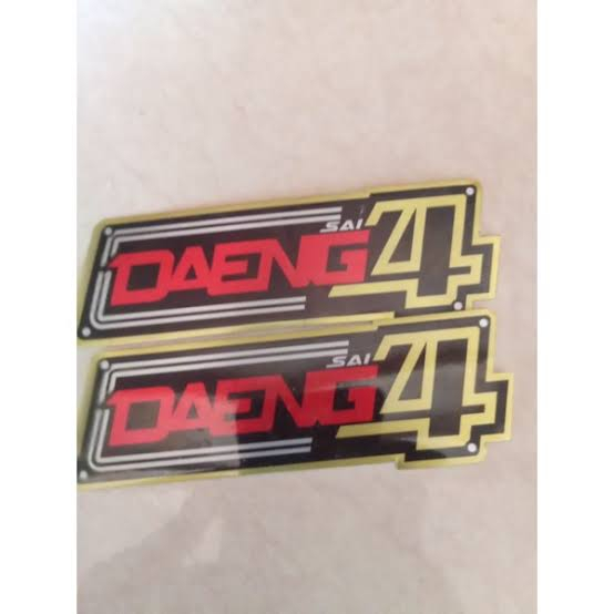 Jual stiker knalpot daeng samlong/knalpot daeng samlong karbon/knalpot ...