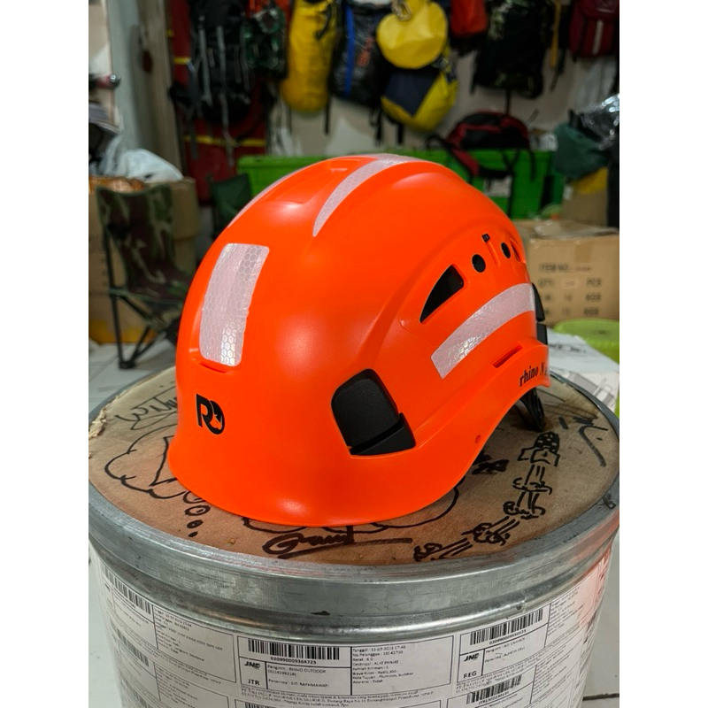 Jual helm safety rhino N series dengan reflector skotlite menyala untuk ...