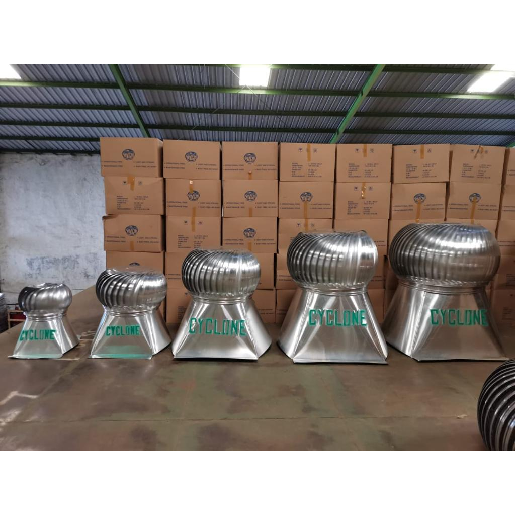 Jual CYCLONE TURBIN VENTILATOR ALMUNIUM 18"- 42". MOHON BACA DESKRIPSI ...
