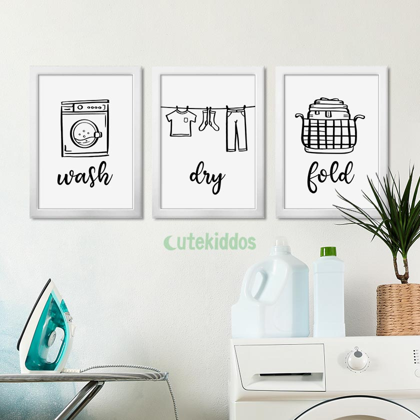 Jual Hiasan Dinding Ruang Cuci Laundry Room Wall Decor Tulisan Laundry ...