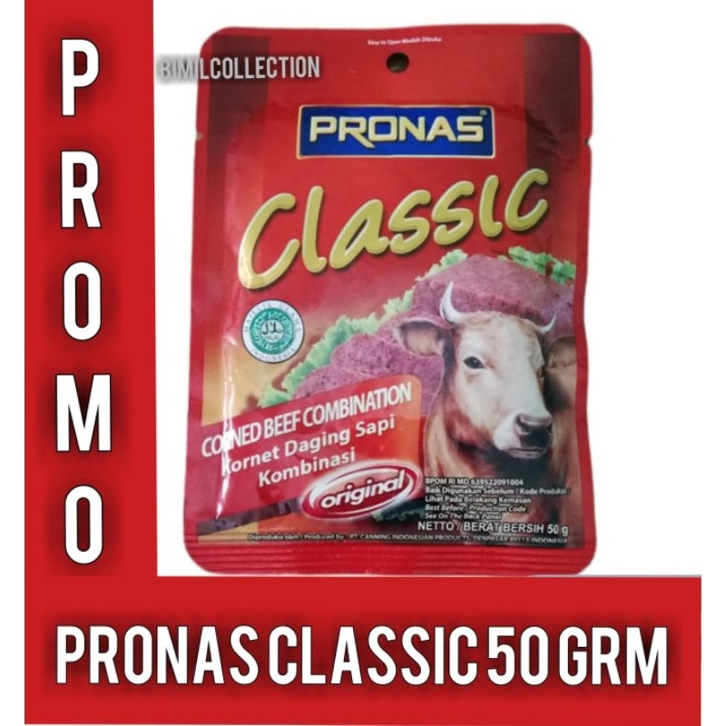 Jual Pronas Classic Corned Beef Original 50 gr - Kornet Sapi | Shopee ...