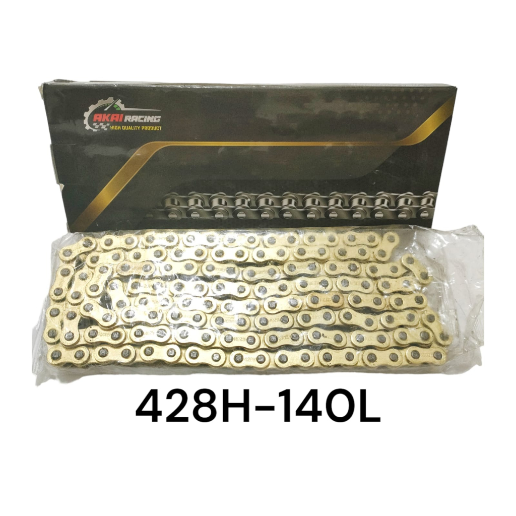 Jual Rantai Gold Rantai Motor Akai Racing 428H-140L Universal Semua ...