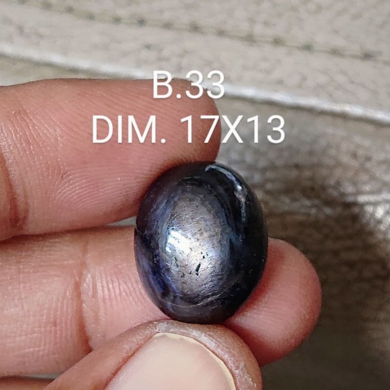 Jual BLACK SAFIR SAFIRE SAPHIRE SAPPHIRE STAR THAILAND NATURAL BATU ...