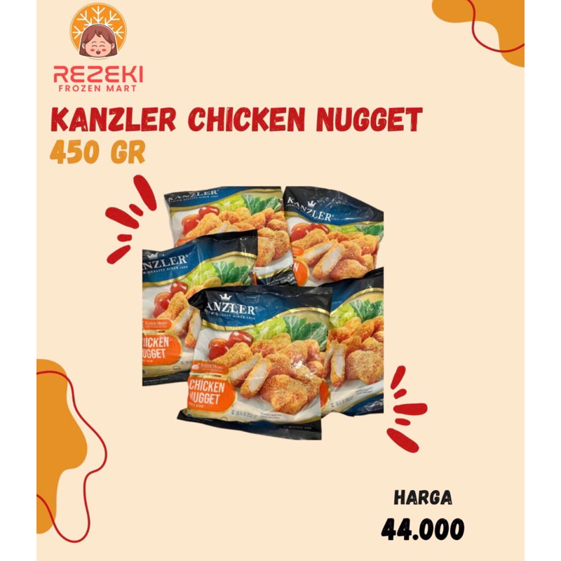 Jual Kanzler Chicken Nugget Original 450 Gr | Naget Ayam Premium ...