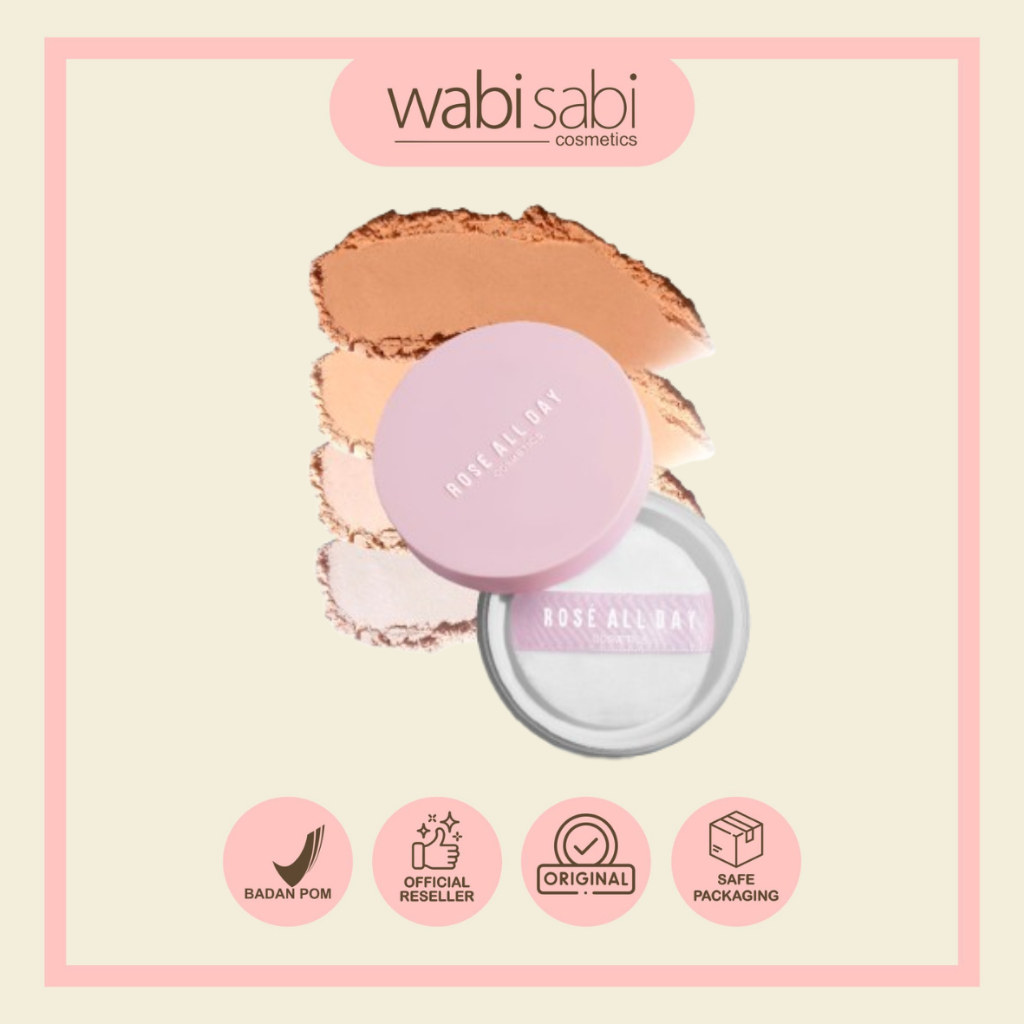 Jual ROSE ALL DAY - The Realest Lightweight Loose Powder | Shopee Indonesia