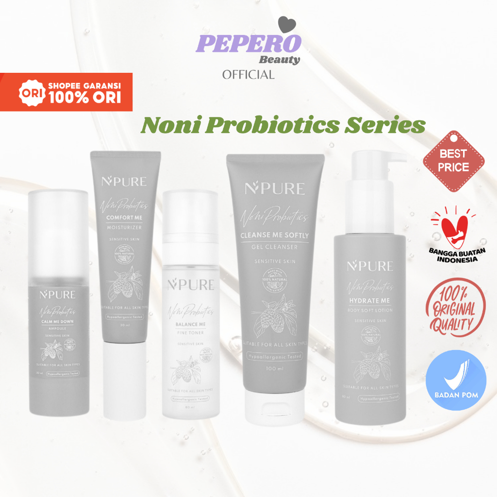 Jual NPURE Noni Probiotics Series - Cleanser | Moisturizer | Fine Toner ...