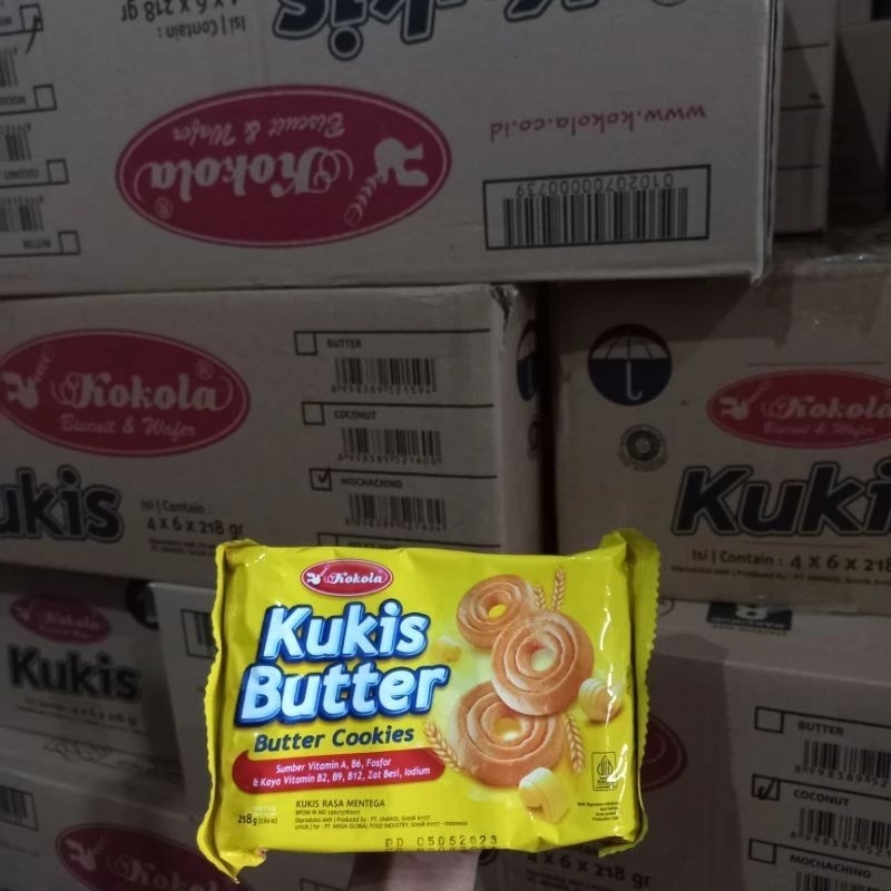 Jual Kokola kukis butter 1 karton isi 24 rasa random | Shopee Indonesia