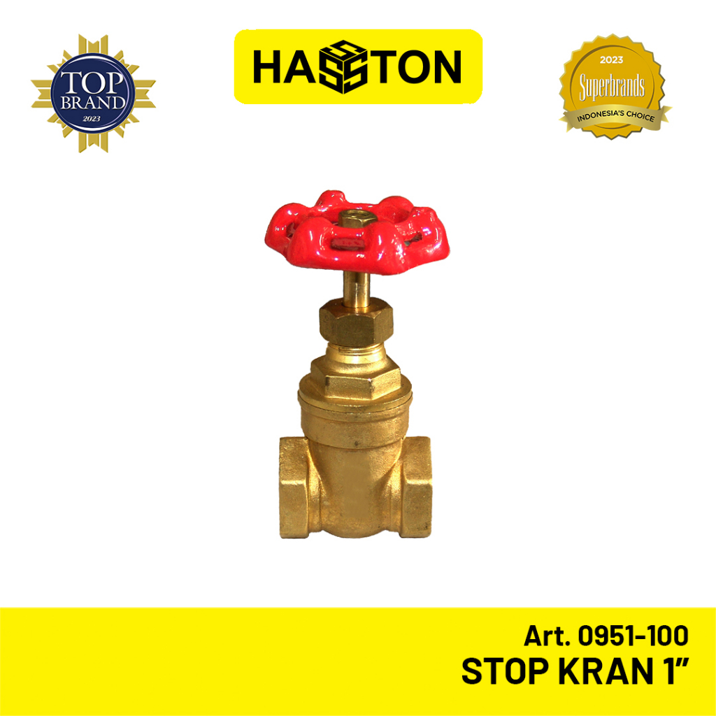 Jual Hasston Stop Kran 1" / Gate Valve (0951-100) | Shopee Indonesia