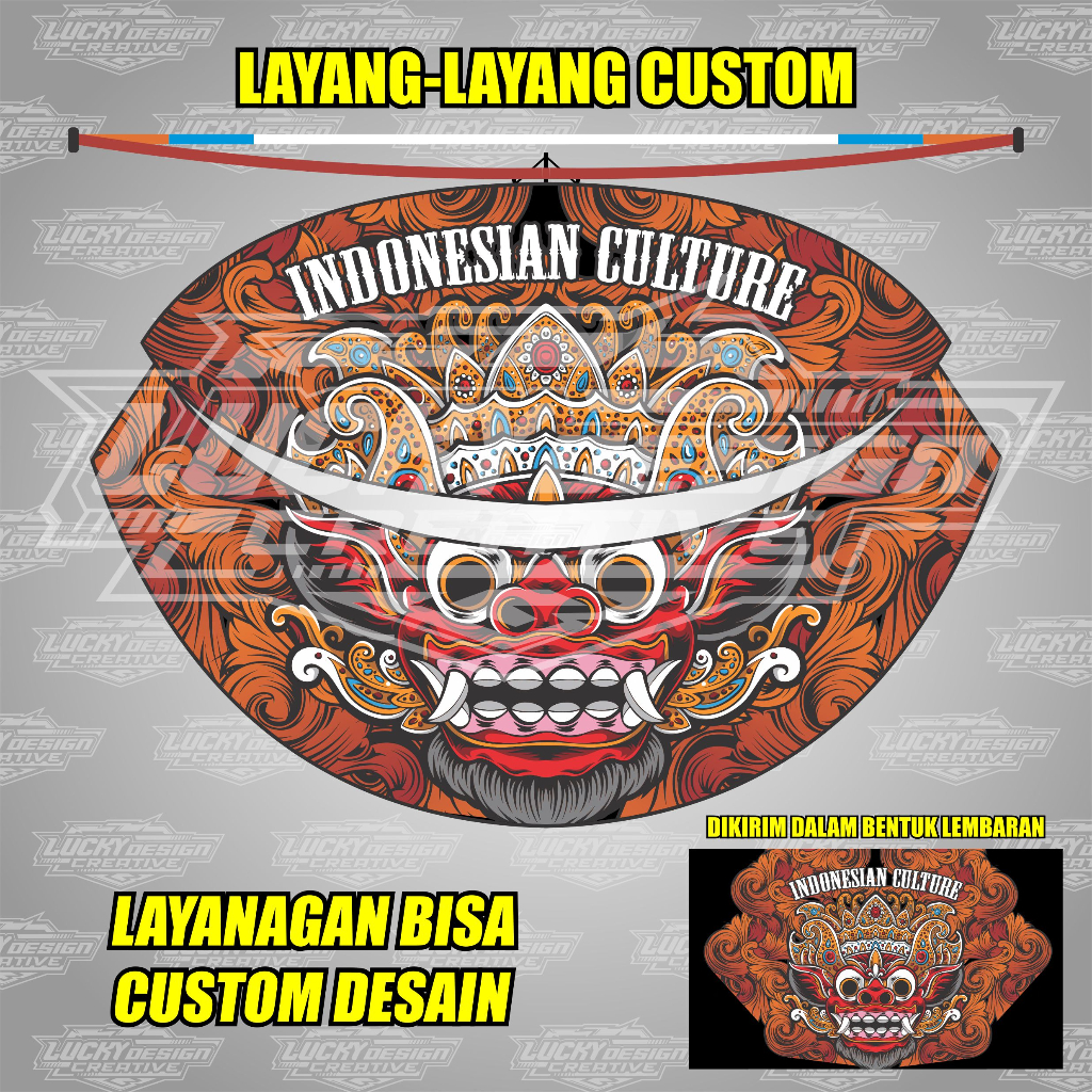 Jual Custom Sampul Kain Layangan Motif Custom Full Printing Bahan Satin ...