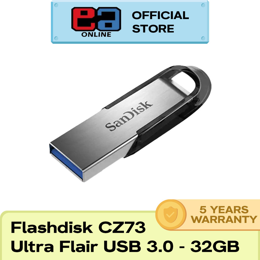Jual SANDISK USB FLASH 32GB ULTRA FLAIR CZ73 USB 3.0 ( CZ73 ) | Shopee Indonesia
