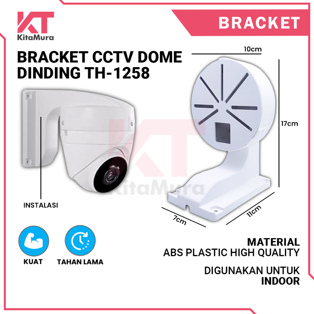 Jual Bracket Indoor CCTV Dome Dinding TH-1258 | Shopee Indonesia