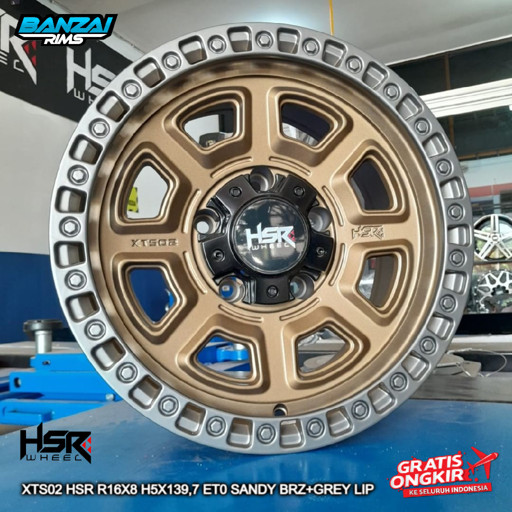 Jual Velg Mobil HSR Model Semia Offroad HSR XTS02 Ring 16 Lebar 8 Inch ...
