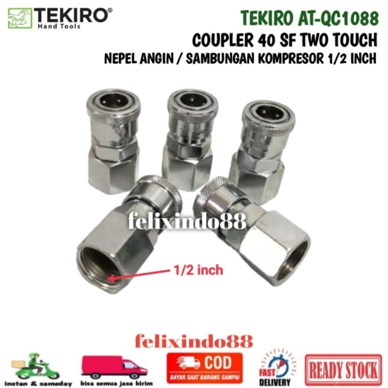 Jual NEPEL ANGIN TEKIRO 40 SF DRAT DALAM 1/2 INCH SAMBUNGAN KOMPRESOR ...