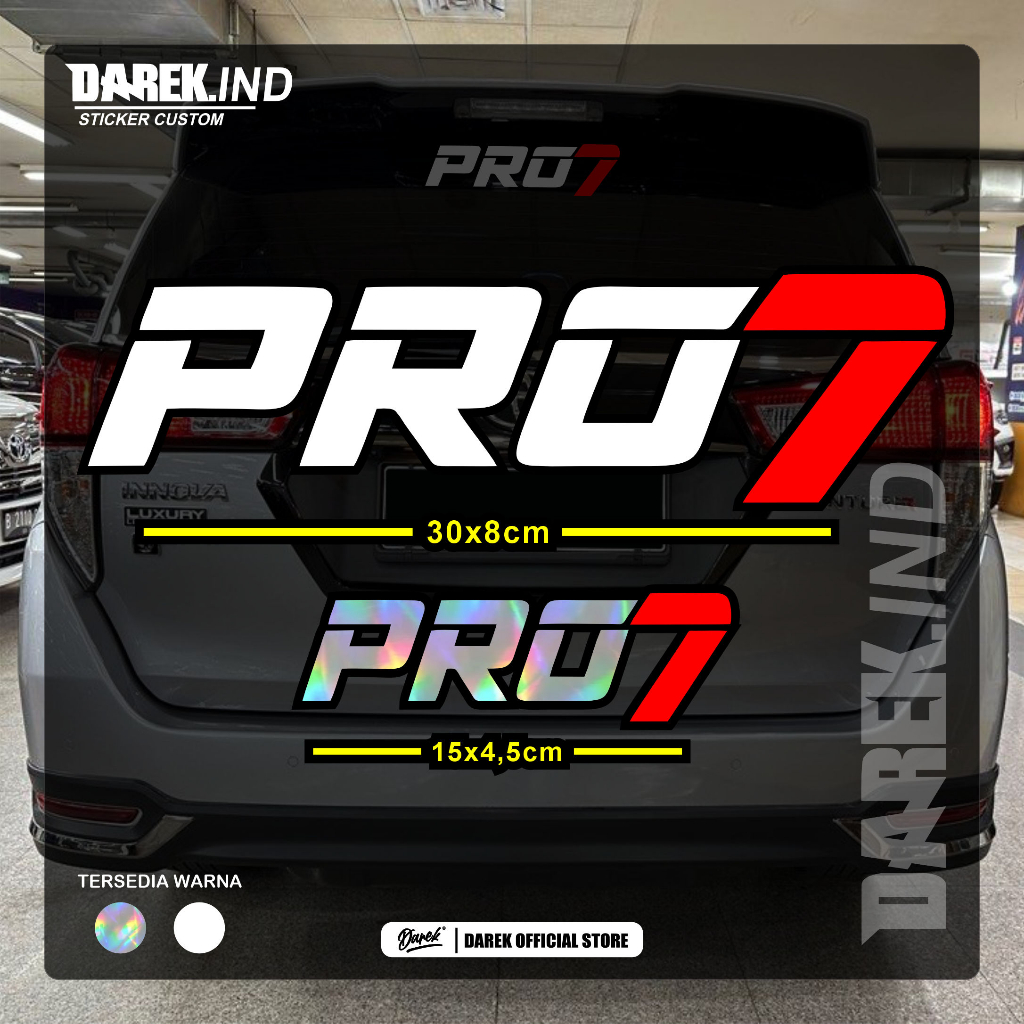 Jual STIKER PRO 7, STICKER KACA MOBIL CUTTING PRO7 | Shopee Indonesia