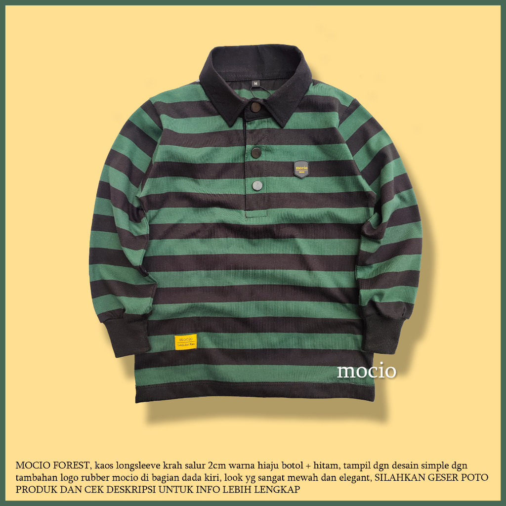 Jual MOCIO FOREST - kaos lengan panjang anak - rugby shirt - ls anak ...
