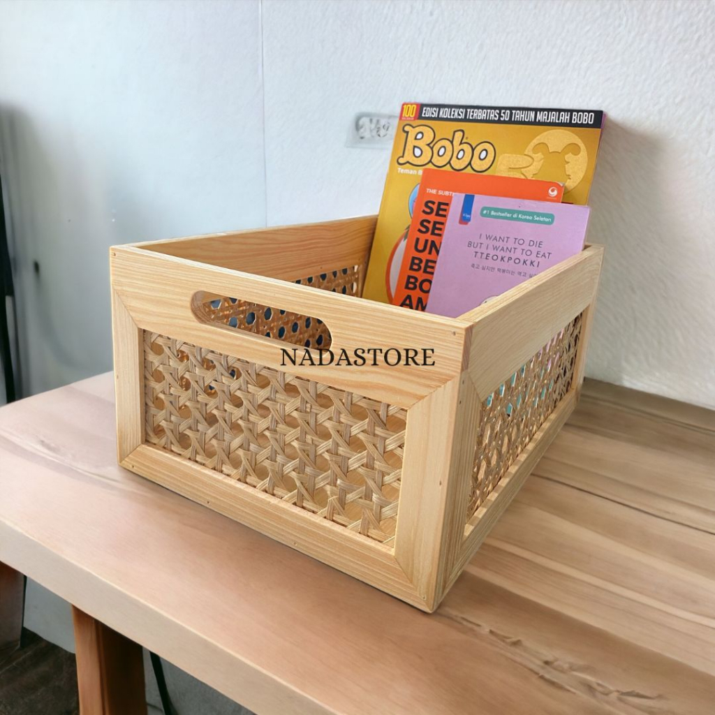 Jual BOX PENYIMPANAN KAYU/STORAGE BOX MULTIFUNGSI MATERIAL KAYU ...