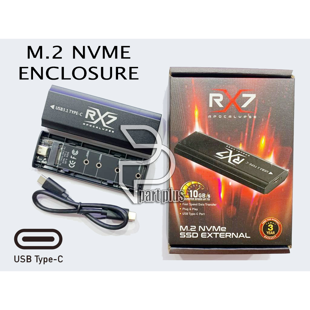 Jual Enclosure M.2 NVME RX7 / External case M.2 NVME type C USB 3.1 RX7 ...